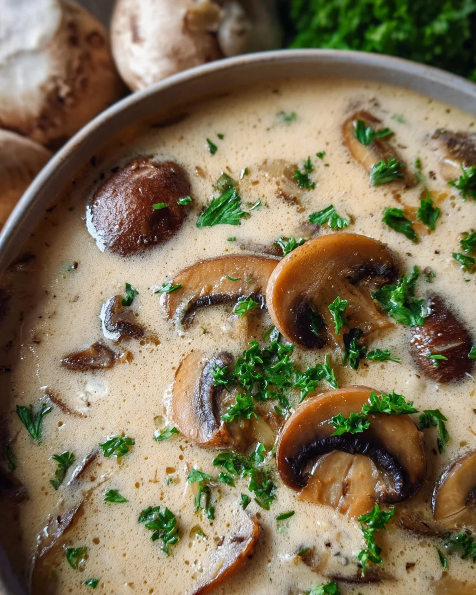 Cremige Champignonsuppe – ganz einfaches Rezept