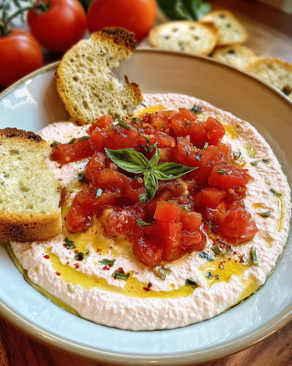 Verlockender Tomaten-Frischkäse Dip